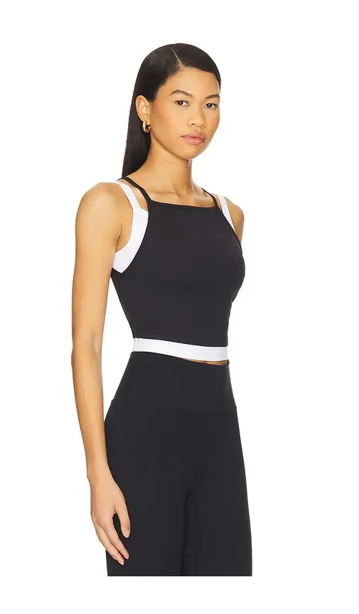 Nylora Aubrey Top In Black In Black & White Combo - 19% Off